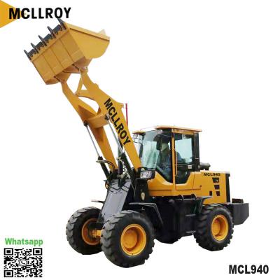 China Front Hydraulic Mini Wheel Loader MCL940 ZL940 YN4102 sobrecarregou 76kw 2400rpm à venda