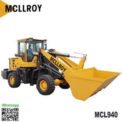China Front Hydraulic Mini Wheel Loader MCL940 ZL940 YN4102 sobrecarregou 76kw 2400rpm à venda