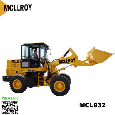 Cina ZL932 Front Wheel Loader idraulico YN490 ha sovralimentato 58kw 2400rpm in vendita