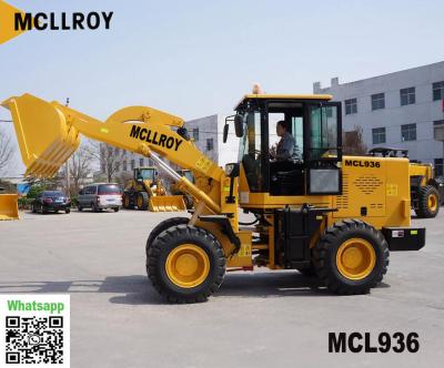 Cina Lo scarico di MCL936 Mini Front End Wheel Loader Hydraulic ha sovralimentato 65kw in vendita