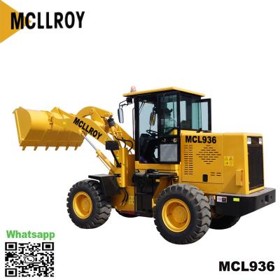 Cina Lo scarico di MCL936 Mini Front End Wheel Loader Hydraulic ha sovralimentato 65kw in vendita