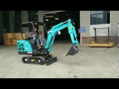 Landscaping 20Mpa 9.6KN 1.6T 0.04m3 Mini Wheel Excavator