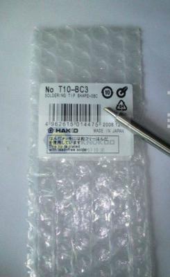 Cina Punta di saldatura di Hakko T10-BC3 per la stazione di saldatura di Hakko 938 e pezzo della mano di HAKKO 917 (90W) in vendita