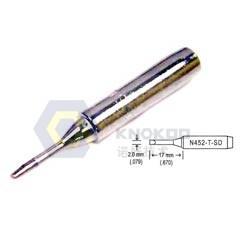 中国 HAKKO DASH452/453 のはんだごての handpiece のための Hakko N452-T-SD のはんだ付けする先端 販売のため