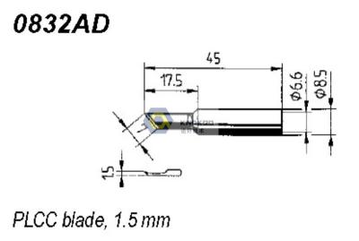 China ERSADUR 0832AD Long-Life Soldering Tip for ANALOG 60/60A,ANALOG 80/80A,DIGITAL 2000A for sale