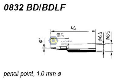 China ERSADUR 0832BD BDLF Long-Life Soldering Tip for ANALOG 60/60A,ANALOG 80/80A,DIGITAL 2000A for sale