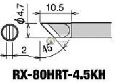 China Goot RX-80HRT-4.5KH soldering tips for Goot RX-802AS,RX-852AS soldering station for sale