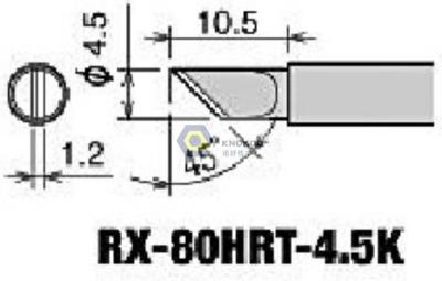 China Goot RX-80HRT-4.5K soldering tips for Goot RX-802AS,RX-852AS soldering station for sale