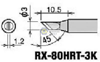 China Goot RX-80HRT-3K soldering tips for Goot RX-802AS,RX-852AS soldering station for sale