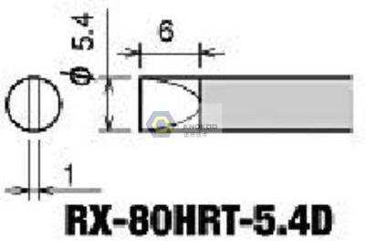 China Goot RX-80HRT-5.4D soldering tips for Goot RX-802AS,RX-852AS soldering station for sale
