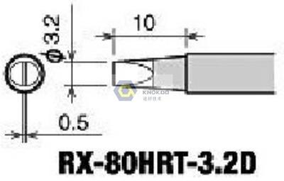 China Goot RX-80HRT-3.2D soldering tips for Goot RX-802AS,RX-852AS soldering station for sale