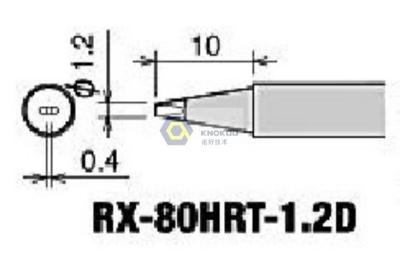 China Goot RX-80HRT-1.2D soldering tips for Goot RX-802AS,RX-852AS soldering station for sale