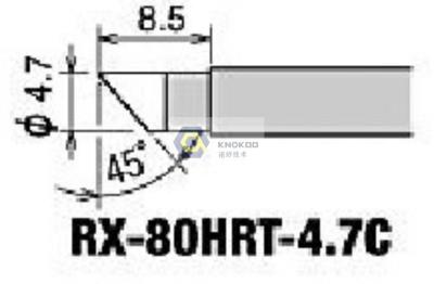 China Goot RX-80HRT-4.7C soldering tips for Goot RX-802AS,RX-852AS soldering station for sale