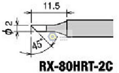 China Goot RX-80HRT-2C soldering tips for Goot RX-802AS,RX-852AS soldering station for sale