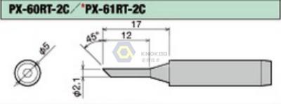 China Goot PX-60RT-2C Soldering Iron Tip for GOOT PX-501AS,PX-601AS,PX-701AS,PX-711AS,CXR-31/41 for sale