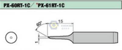 China Goot PX-60RT-1C Soldering Iron Tip for GOOT PX-501AS,PX-601AS,PX-701AS,PX-711AS,CXR-31/41 for sale