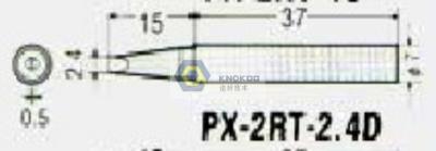 China Goot PX-2RT-2.4D Soldering Iron Tip for GOOT PX-251AS,PX-201,PX-238AS soldering iron for sale