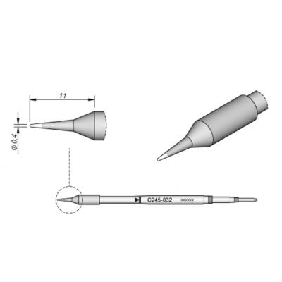 China JBC soldering tips C245032, welding bit C245-032 copper solder tips for JBC T245 handpiece for sale