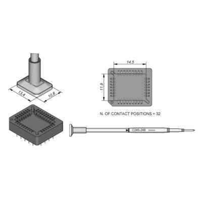 China JBC soldering tips C245248, welding bit C245-248 copper solder tips for JBC T245 handpiece for sale