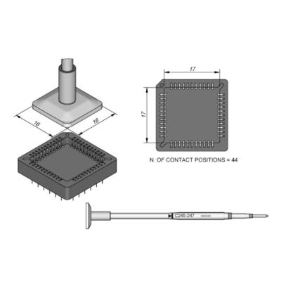 China JBC soldering tips C245247, welding bit C245-247 copper solder tips for JBC T245 handpiece for sale