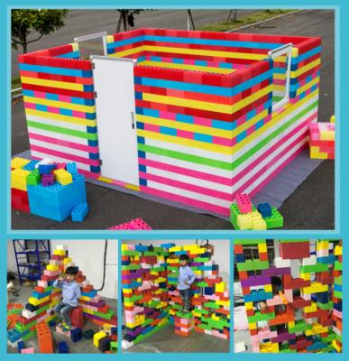 China 2018 New design plastic building bricks toys for preschool big play blocks building toys lego toy block for sale