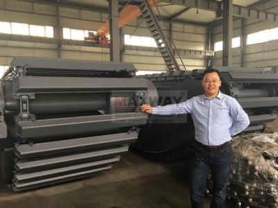 China MAXWAY Amphibious Pontoon Undercarriage for 16--22 Ton Excavator , Model: MAX200PU-S for sale