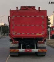 China High Efficiency Garbage Dump Truck Transporting Sludge With Via Rear Unloading for sale