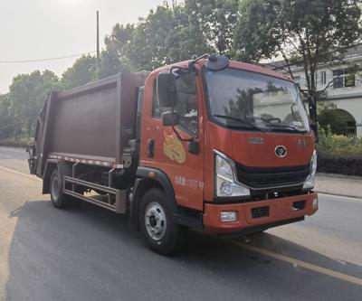 China Veículo de recolha de resíduos sanitários com caminhão de compressão hidráulica à venda