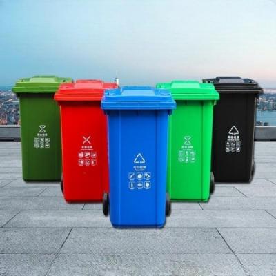 China 100L HDPE Recycling  Waste Disposal Management Trash Can Garbage Bin Collection Bins for sale