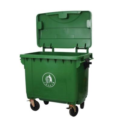 China 360L HDPE Recycling  Waste Disposal Management Trash Can Garbage Bin Collection Bins for sale