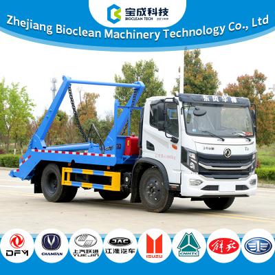 China Swing Arm Sanitation Truck 6m³ Large Capacity Waste Bin for sale
