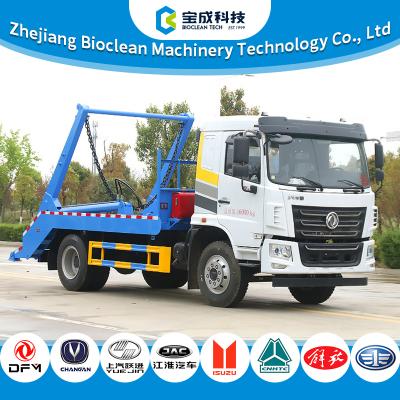 China Swing Arm Sanitation Truck 8/10m³ Large Capacity Waste Bins for sale