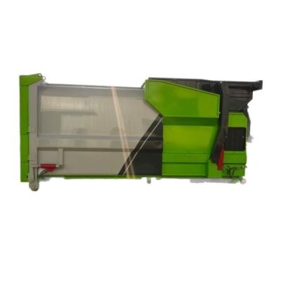 China Movable 12m³ Rubbis Auger Marine Solid Hydraulic  Refuse Trash Waste Garbage Compactor for sale