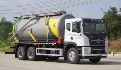 China Heavy Duty Vacuum Sewer Cleaning Truck Sludge Suction And Transport Vehicle For Wastewater And Silt for sale