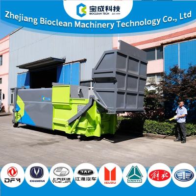 China 6 Ton 15000L Mobile Garbage Compactor with 24Mpa Compression Force for Heavy Duty Solid Waste Collection for sale