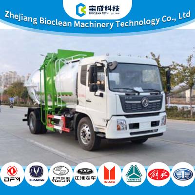 China 18000kg Capacity Solid-Liquid Separation Kitchen Waste Collection Vehicle with 336 hp Engine for sale