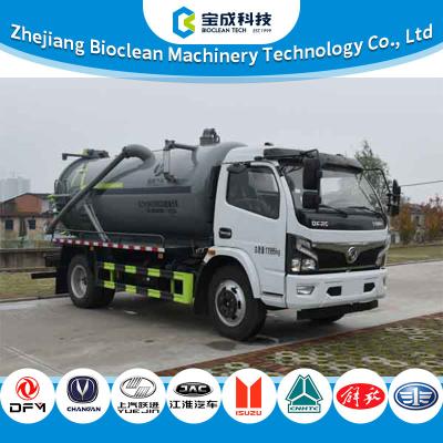 China 12T new vacuum sewage suction truck with High Pressure Jet for sale