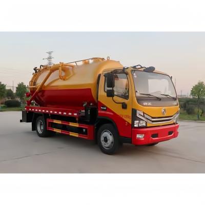 China 12 Ton 8m3 Waste Pure Sewage Sludge Vacuum Suction Truck For Municipal Pipeline Dredging for sale
