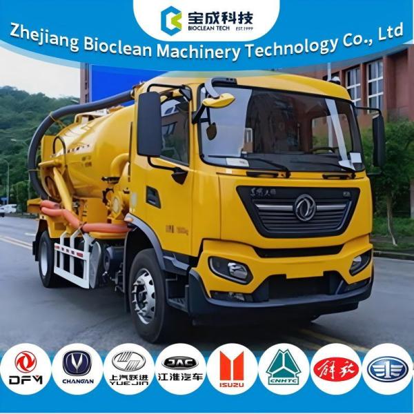 Quality 9 CBM Tank Dongfeng 4×2 Chassis Construction Washing & Sewage Suction Truck for sale