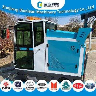China Premium 4 Wheel 5-Brush Ride-on Electric Road Sweeper with 2200mm Sweeping Width, 200L Dustbin Capacity, and Intelligent Control System for sale