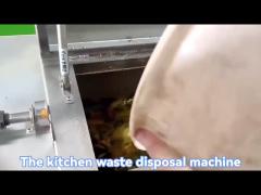 food waste treatment fertilizer recycling drying digester compost dewatering machine disposer shredd