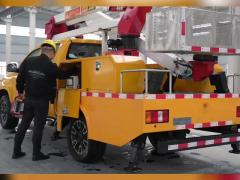 pickup cherry picker mounted scissor mobile mast aerial lift work platform truck