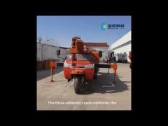 6tons Tricycle knuckle boom xcmg howo used mobile wrecker mounted crane truck
