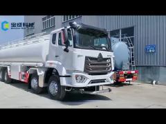 OEM 25000L wholesale oil  used howo fuel tanker semi lorry trailer truck