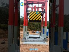 vertical 80-120t hydraulic  marine solid   refuse trash waste refuse garbage compactor plant