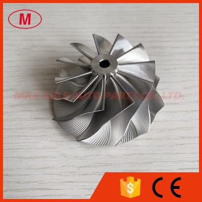 China GT15-25 reverse 49.62/61.00mm 11+0 blades high performance Turbo milling/aluminum 2618/billet compressor wheel for sale
