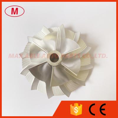 China S400 6+6 blades 63.50/101.00mm high performance Turbo milling/aluminum 2618/billet compressor wheel for sale