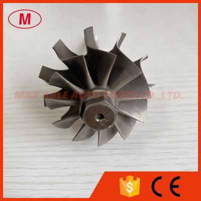 China GT2554R/GT2560R 41.70/53.00mm 11 blades ball bearing Turbo turbine wheel shaft / turbine shaft&wheel 6.45mm tip height for sale