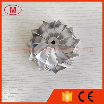 China GT15-25 58.00/76.13mm 11+0 blades turbo Milling/aluminum 2618/billet compressor wheel factory