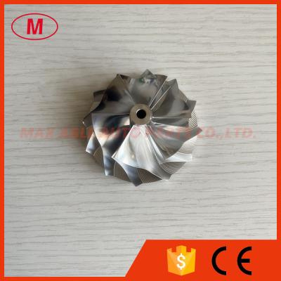 China K04 49.50/63.00mm 6 + 6 cuchillas de alto rendimiento de fresado de turbocompresor / aluminio 2618 / rueda del compresor de billete en venta